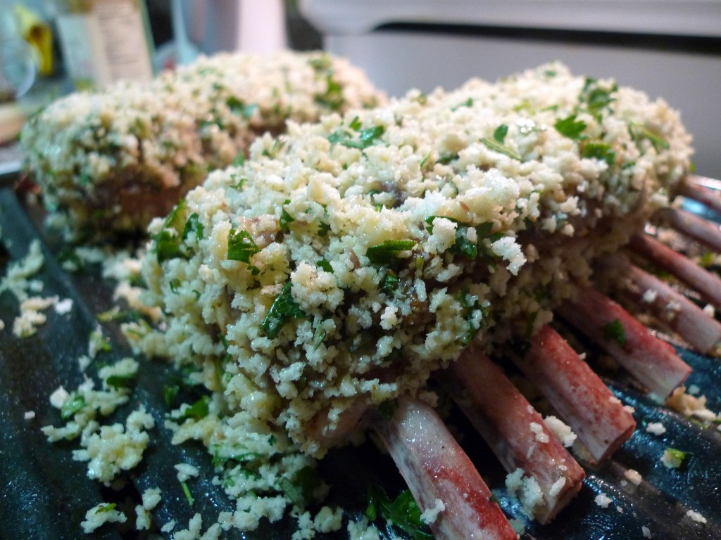 Herb-Crusted Rack of Lamb with Honey Mustard Glaze | food comas